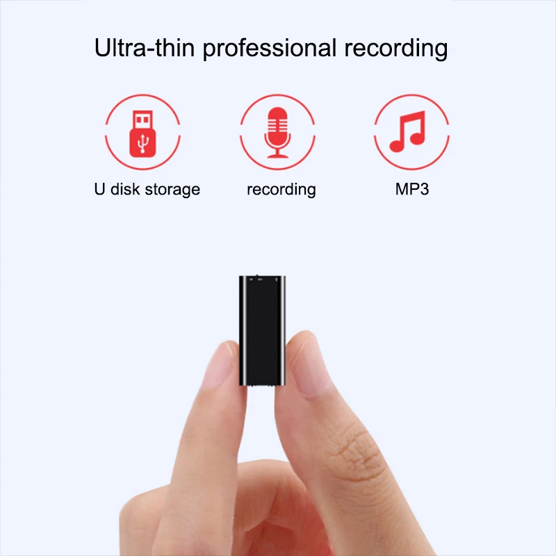 Mini USB Pen Voice Recorder 16/32G Digital Voice Recorder With Mp3 ...
