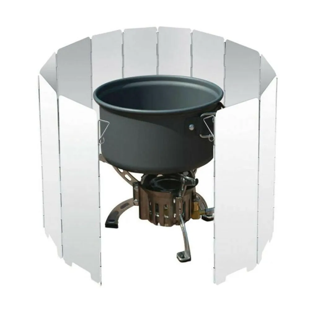 Gas Stove Wind Shield Screens Outdoor Camping Stoves Ultra-light 10 ...