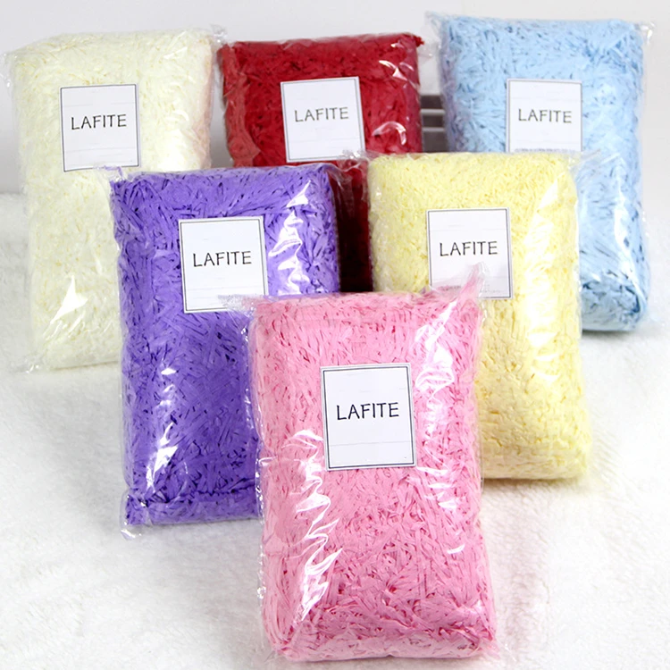 10-30-50-100g-Color-shredded-crepe-paper-raffia-candy-box-DIY-gift-box ...
