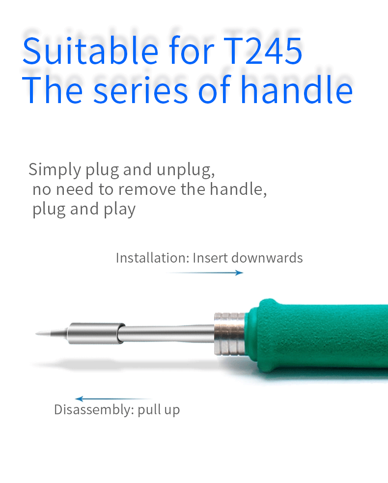 Panne de fer a souder,C245-931 JBC universel 966 Pointe de fer à souder Poignée T245-A Poignée ...