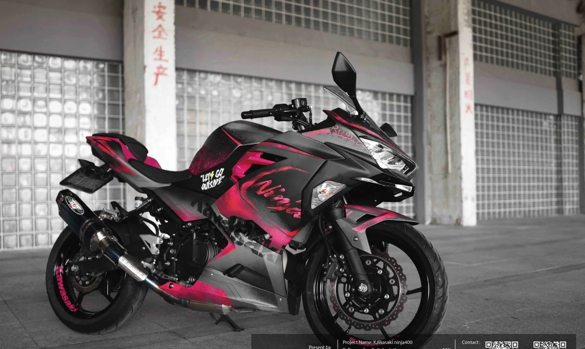 Kawasaki Ninja 300 Black And Pink