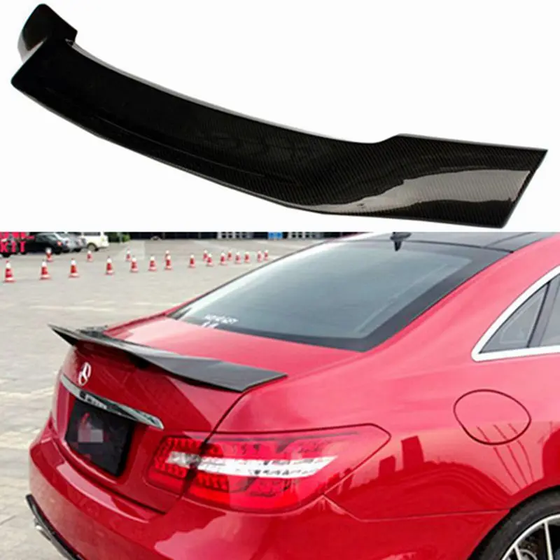 W207 C207 Carbon Fiber Trunk Spoiler R Style Wing For Mercedes Benz E ...