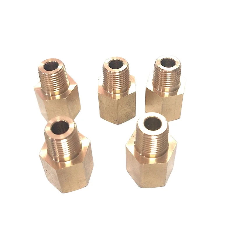 5PCS-Brass-1-8NPT-Female-to-1-8BSPT-BSP-Male-Gauge-Sensor-Sender ...