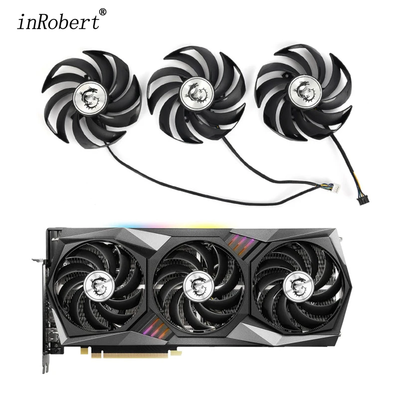 New 90mm Gpu Video Card Cooler Fan Replacement For Msi Geforce Rtx 3060 ...