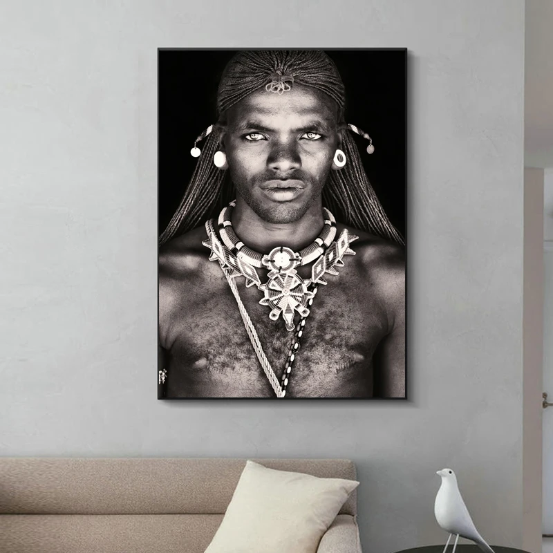 African Tribal Man Painting