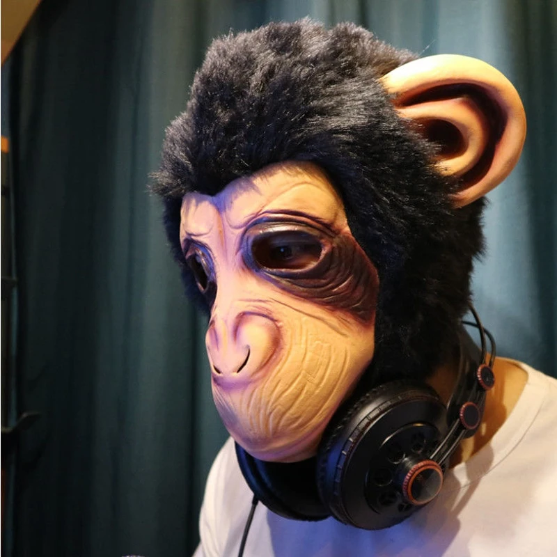 Funny Animal Cosplay Party Mask Costume Unisex Adult Monkey Panda ...