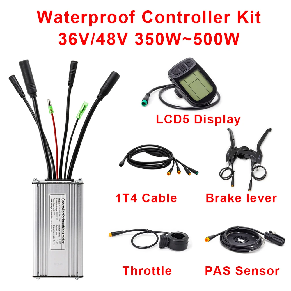 E Bike Controller Kit 36v 48v 350w 500w Ebike Kt Controller With ...
