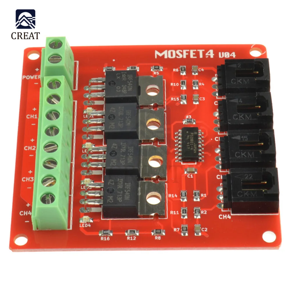 Four-Channel-4-Channel-Way-Route-MOSFET-Button-IRF540-V4-0-MOSFET ...