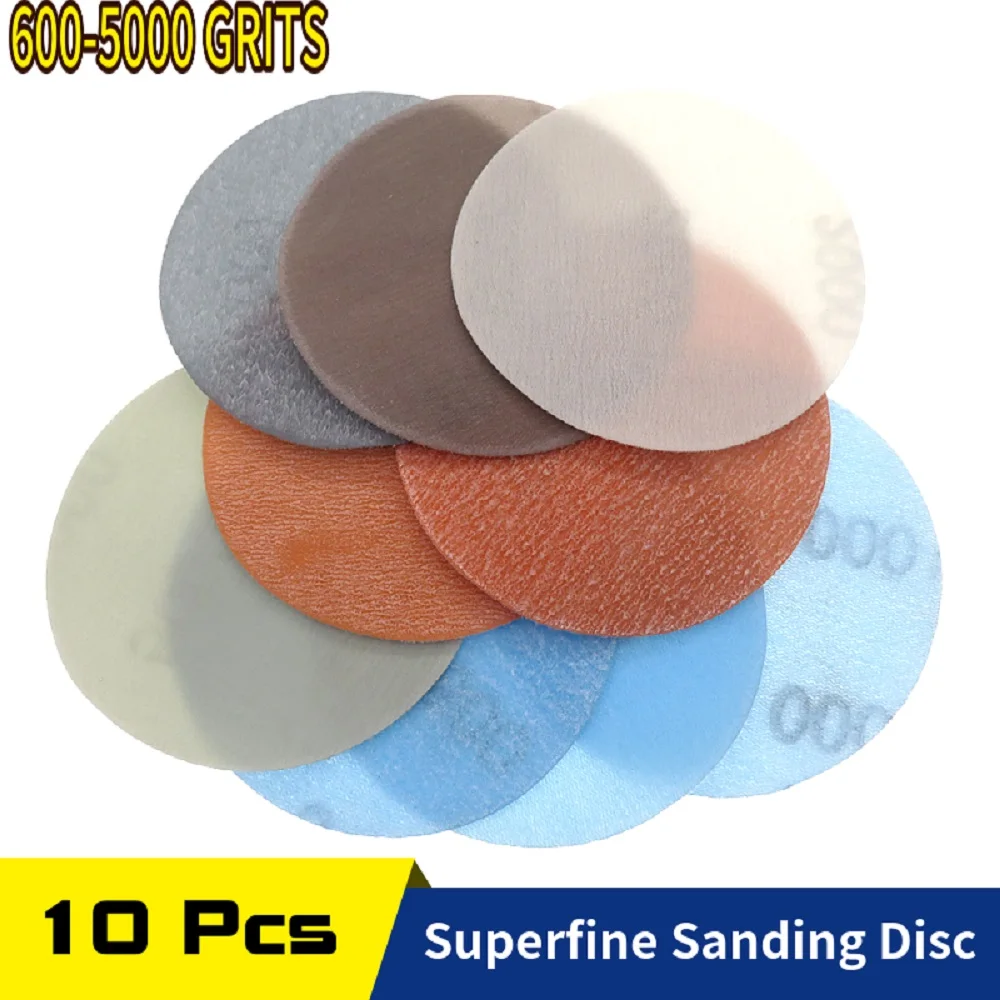 3 Inch Soft Superfine Sanding Disc 75mm Wet Dry Sandpaper 600 5000 ...