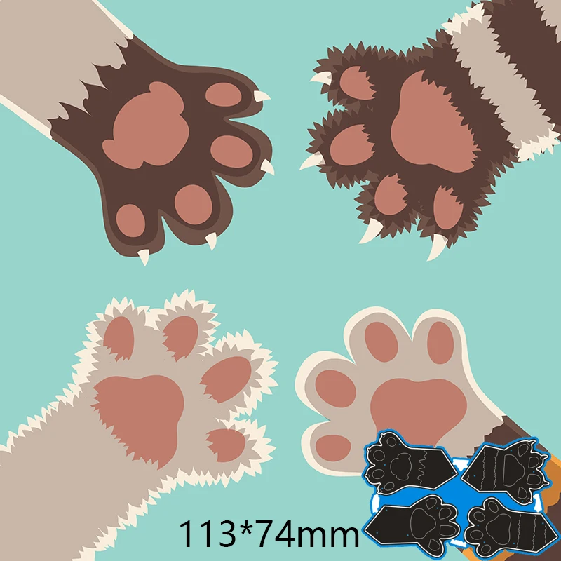 Cat Paw Print Stencil