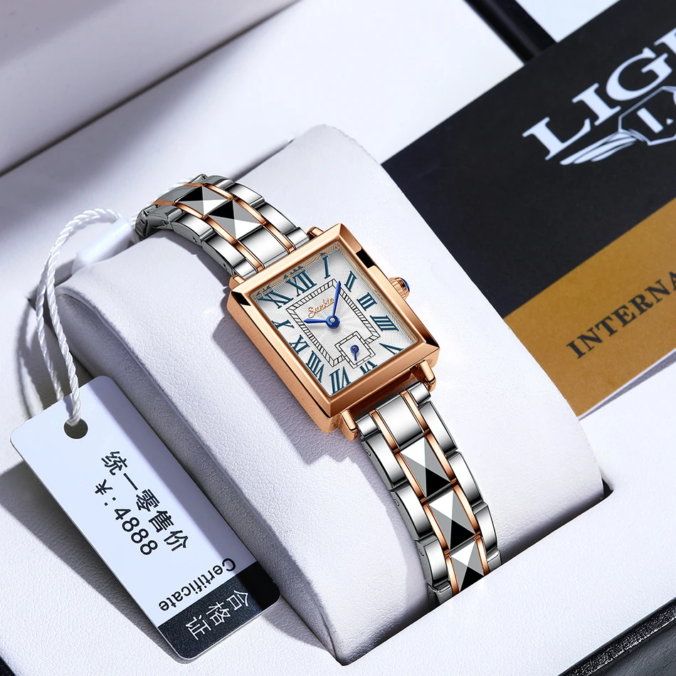 LIGE Brand SUNKTA Women Watches Fashion Square