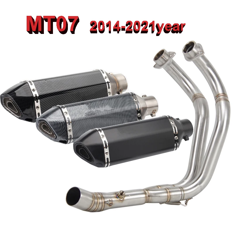 Motocross-Motorcycle-Full-Exhaust-System-Muffler-Pipe-For-Yamaha-MT-07 ...