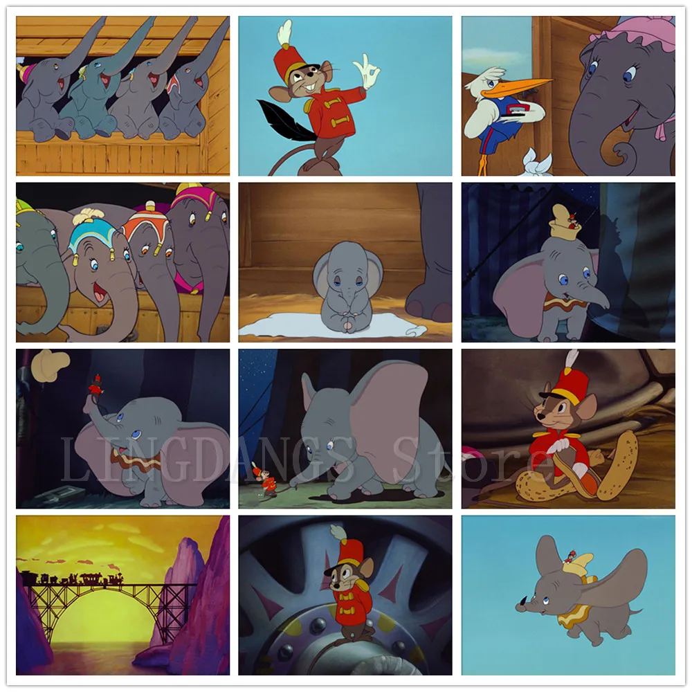 Mixed Media & Collage Art & Collectibles 5D Diamond Painting Disney Dumbo Cross Stitch Kit ...
