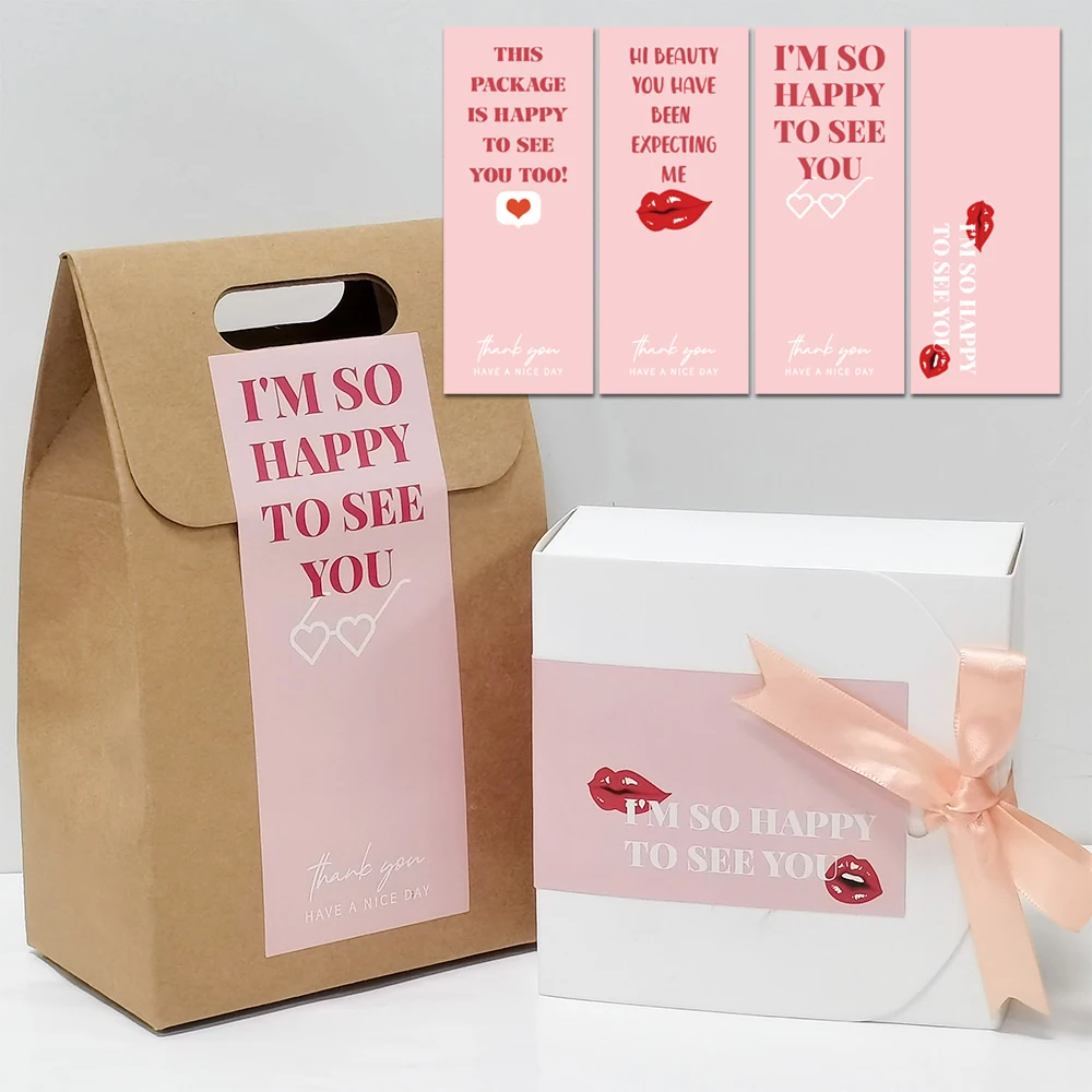 20-50pcs This Package Nice To Meet You Too Sticker Seal Label Thank You ...