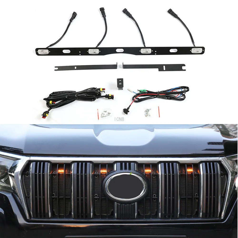 Front Grille Small Yellow Light for Toyota Land Cruiser Prado 150 J15 ...