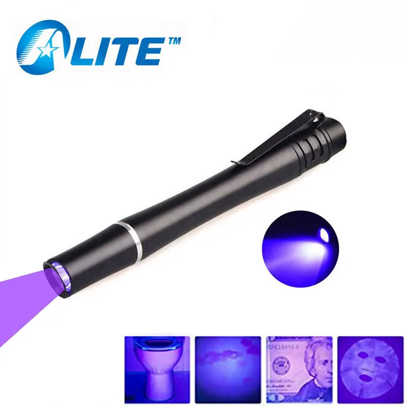 TMWT Ultraviolet Pen Light Glue Curing Invisible Ink Detector Penlight ...