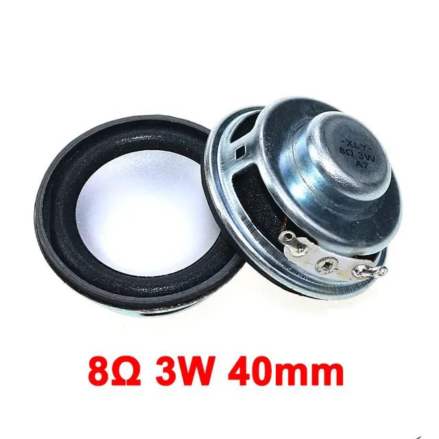 YUXI 1Pcs Speaker Horn Ohms Ohms 3W 4R 5W 8R Diameter 4CM 5CM 36mm 40mm 45mm Amplifier Rubber ...