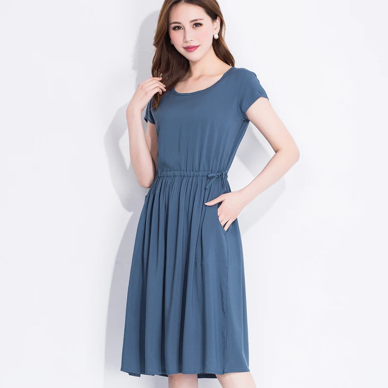 Ropa de verano A Yunsu 2020 ropa con bolsillo bata de verano 2020 breve ...