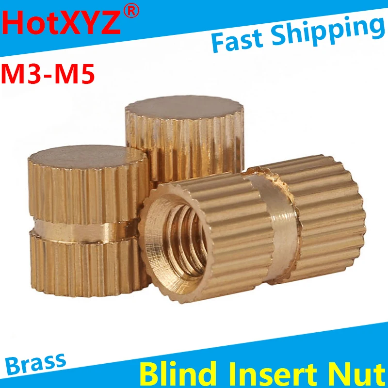 Brass-Threaded-Injection-Nut-Knurled-Insert-Nut-Blind-Single-Pass ...
