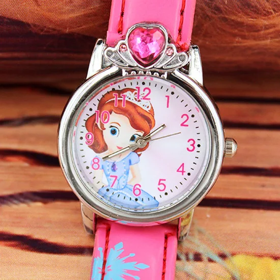 The New Frozen Princess Sophia fashion Cartoons Belt children watch ...