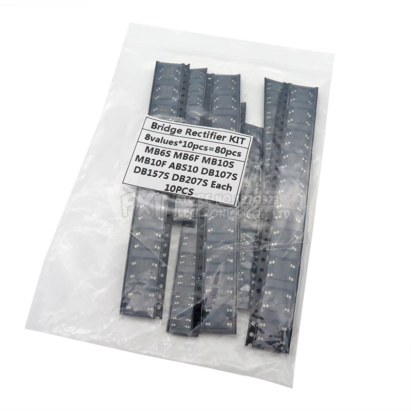 8value-10PCS-80PCS-Bridge-Rectifier-Assorted-Kit-contains-MB6S-MB6F ...