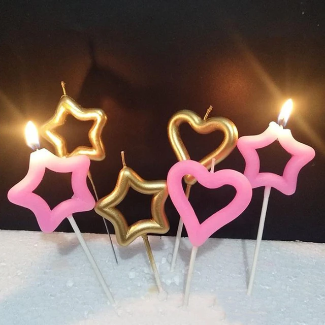 Heart Candles Birthday
