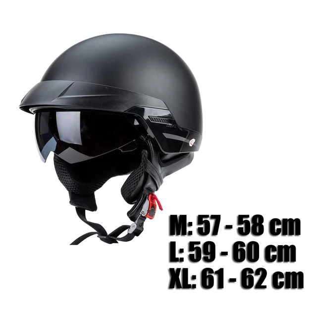 Half Helmet With Retractable Shield