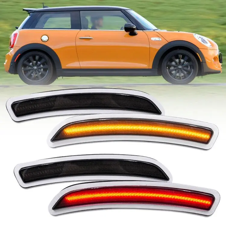 4pcs Smoke Lens Led Fender Side Marker Lights For Mini Cooper Gen3 F55 ...