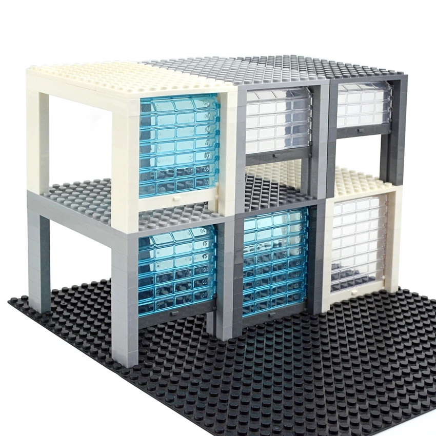 MOC Locking Garage Brick City Rolling Gate Doors Building Blocks ...