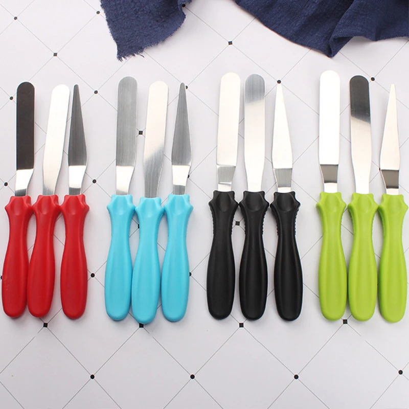 3Pcs-Set-Blade-Angled-Espatula-Spatula-Cake-Icing-Spatula-Smooth ...