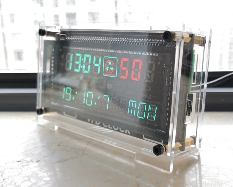 12-24-hour-High-Precision-VFD-clock-Electronic-time-RX8025T-VFD-display ...