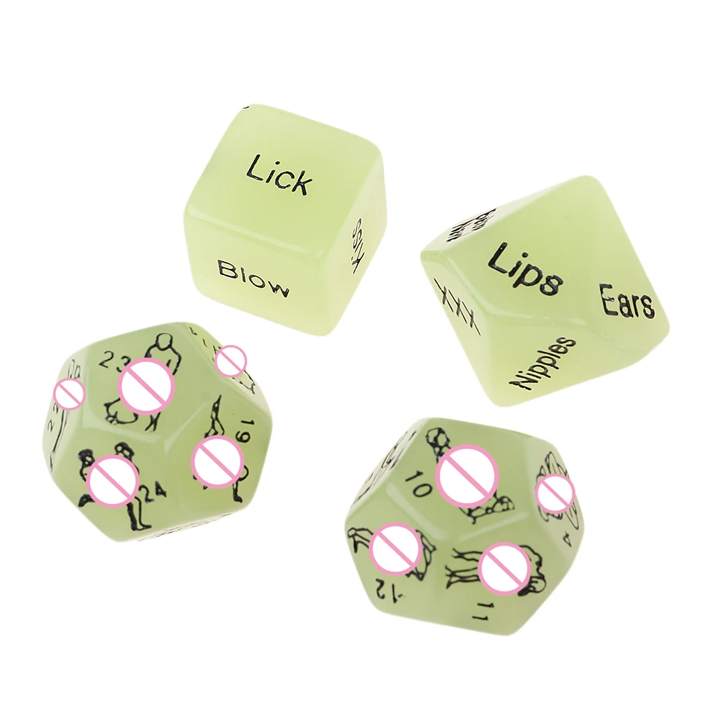 4Pcs-Luminous-Position-Dice-Set-D12-D10-D6-for-Lovers-Romance-Party ...