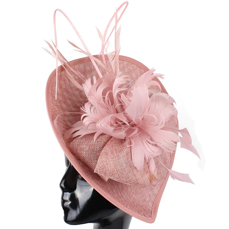 Elegant-Women-Fashion-Big-Chapeau-Cap-Bride-Wedding-Nice-Fascinators ...