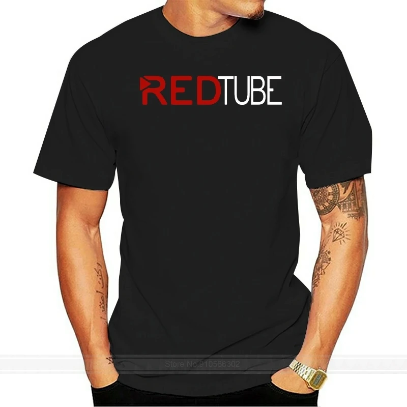Casual Fashion RedTube Logo Men T Shirt Cotton male Tops tee Shirts hot ...