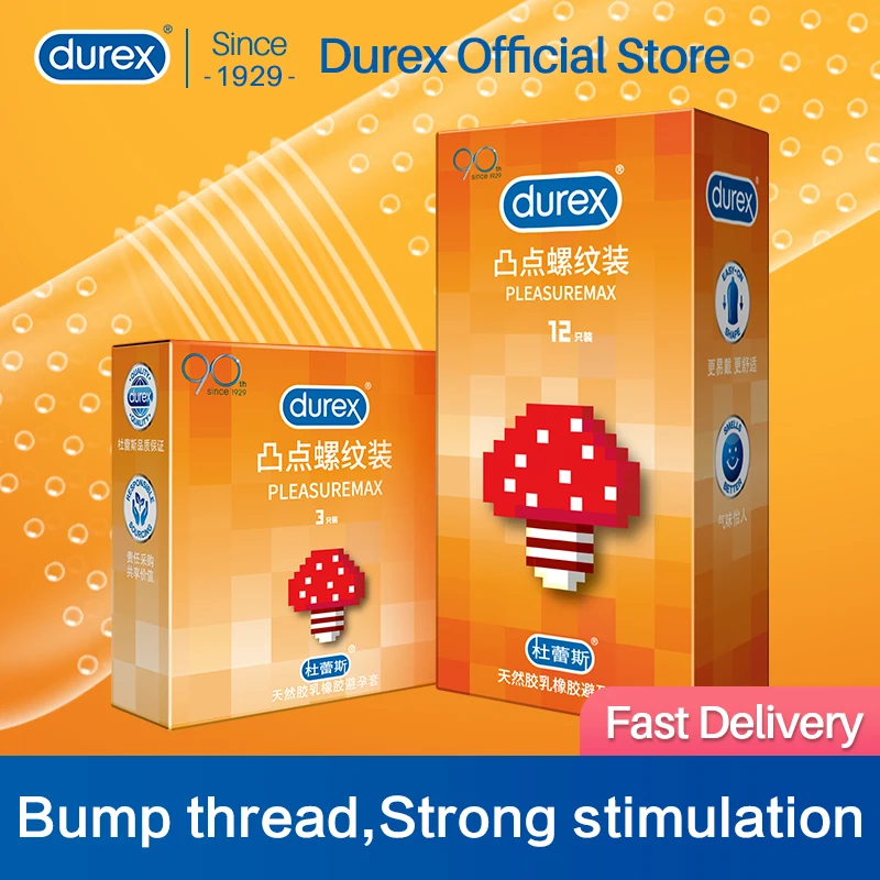 Durex-Condoms-Sex-Toys-3D-Spike-Dotted-Ribbed-G-Spot-Natural-Rubber ...