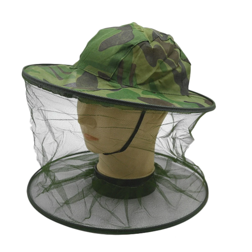 Mosquito-Head-Face-Protector-Net-Hat-Insect-Bugs-Bee-Proof-Mesh-Hat ...