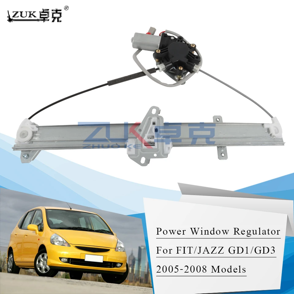 ZUK Front Right Power Window Regulator Assy Window Lever For HONDA FIT ...