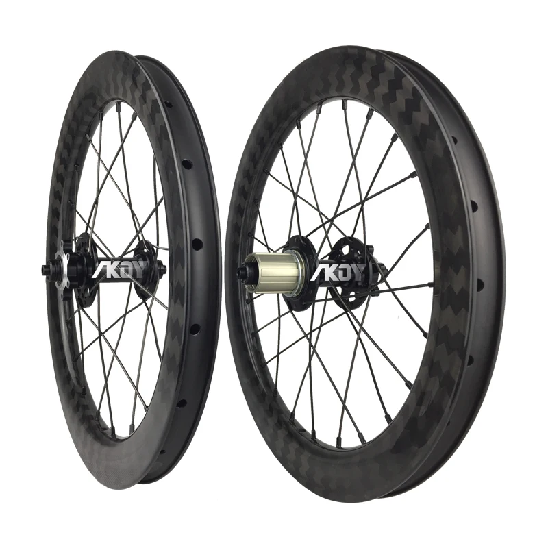 16-Inch-Minivelo-Bike-Wheels-Carbon-Disc-Brake-Clincher-9-10-11-Speed ...