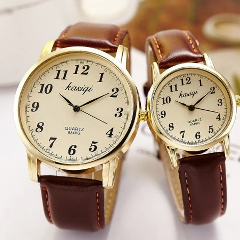 2 Lovers Watch Couples Watches | Leather Lovers Couple Watches - Hot ...