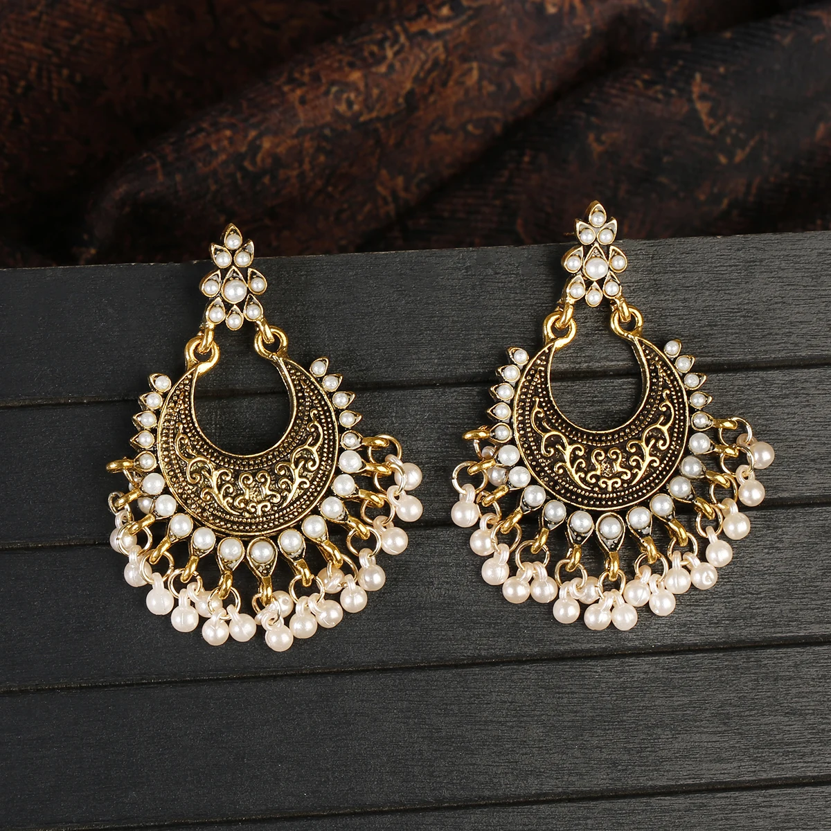 Luxury-Retro-Big-Sector-Carved-Indian-Earrings-Fro-Women-Piercing ...
