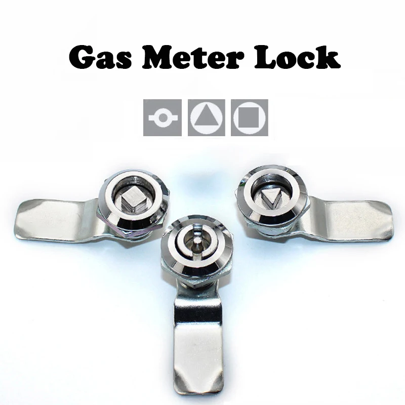 Multifunctional Gas Meter Cam Lock With Key Round Triangle Square Hole ...