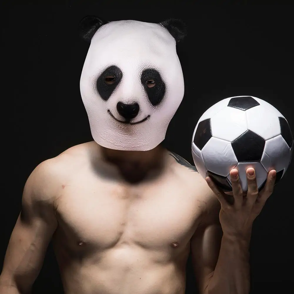 Halloween Panda Head White Cosplay Mask - AllCosplay.com