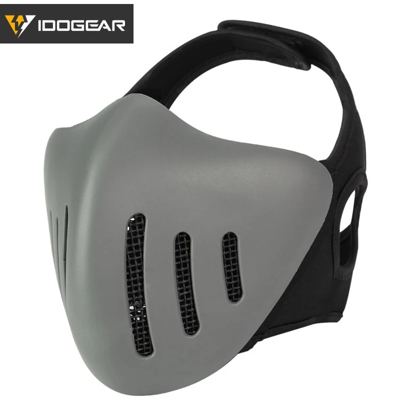 IDOGEAR-Tactico-Half-Face-Mask-Mesh-Mask-TPU-Paintball-Mask-Cycling ...