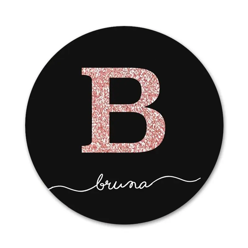 The Letter B In Pink Glitter