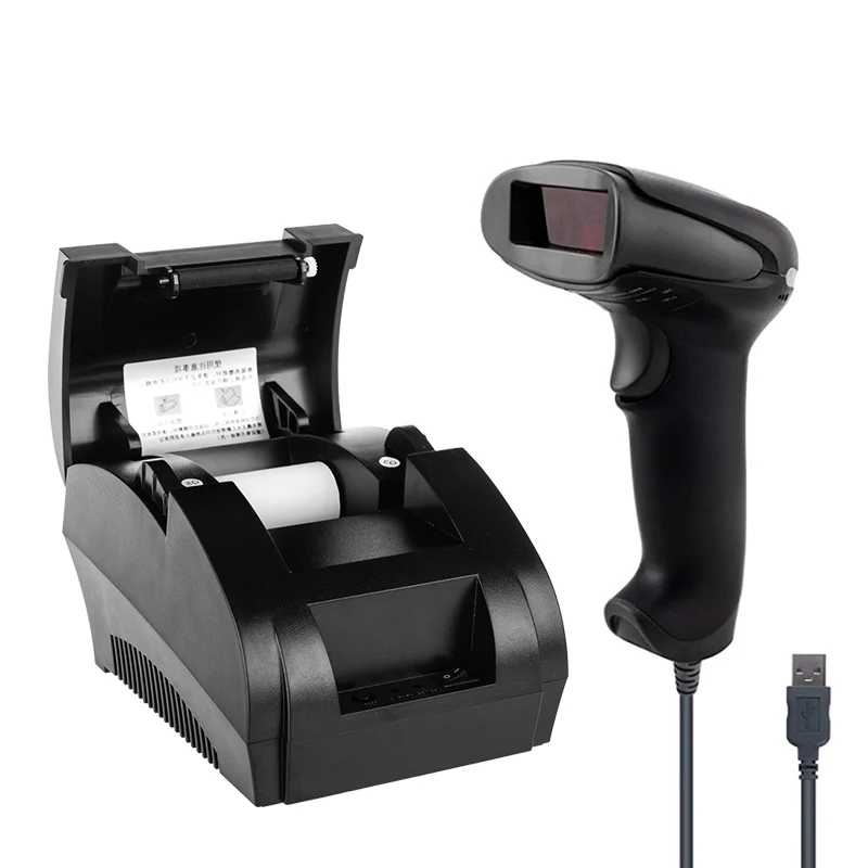 NETUM-Barcode Scanner USB portátil, Wired Laser, 1D Bar Code Reader ...