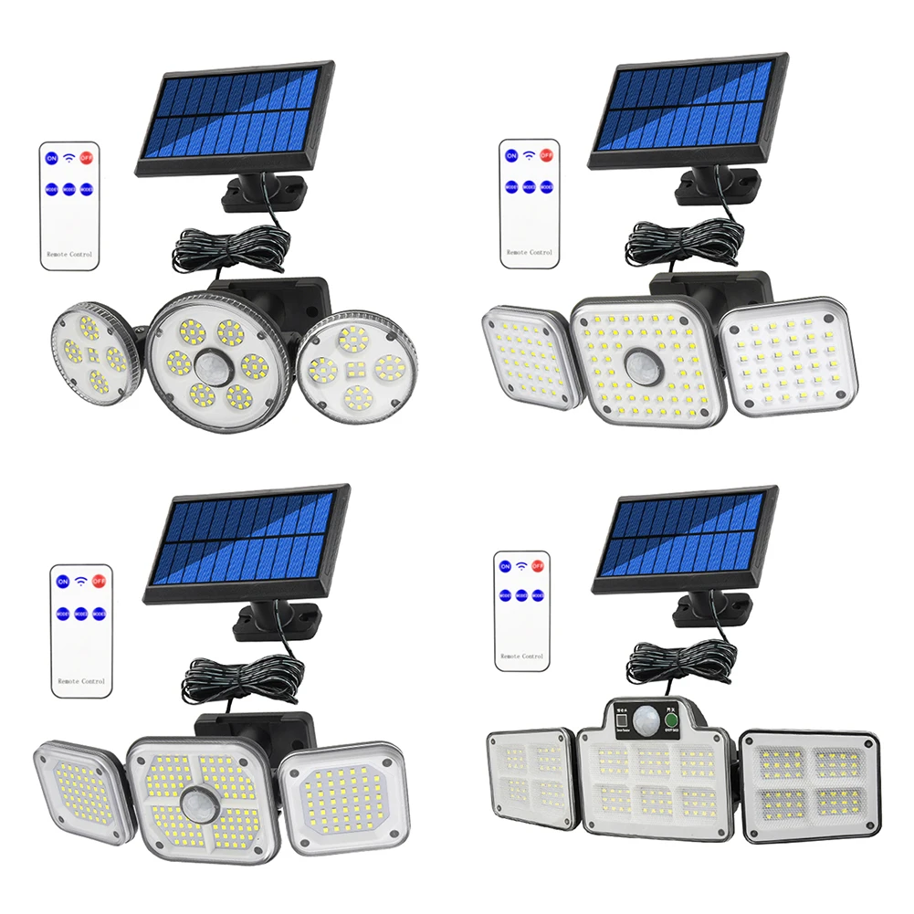 LED Solar Rotary Split Lamp 2 Installation Way Motion Sensor Waterproof ...