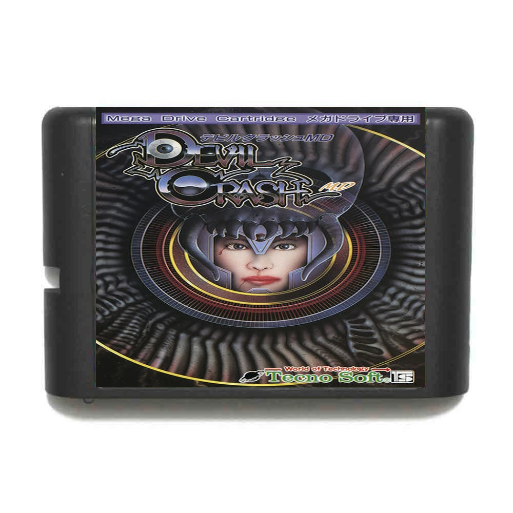 Devil Crash 16 bit MD Cartão De Jogo Para Sega Mega Drive Para Genesis ...