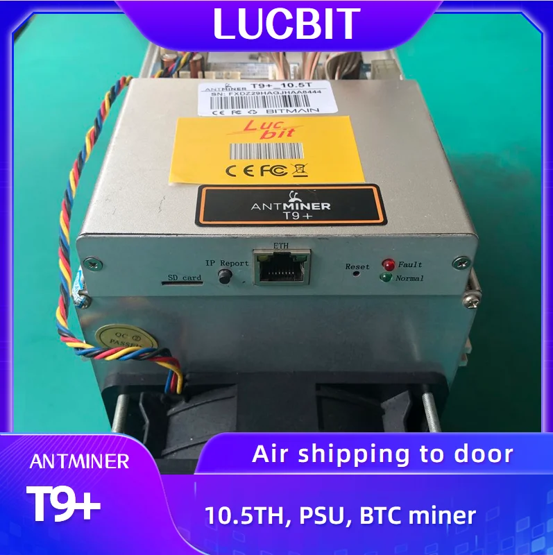 Lucbit Second Hand Asic Miner Antminer T9+ 10.5th Bitcoin Miner 1450w With Psu - Block Chain ...