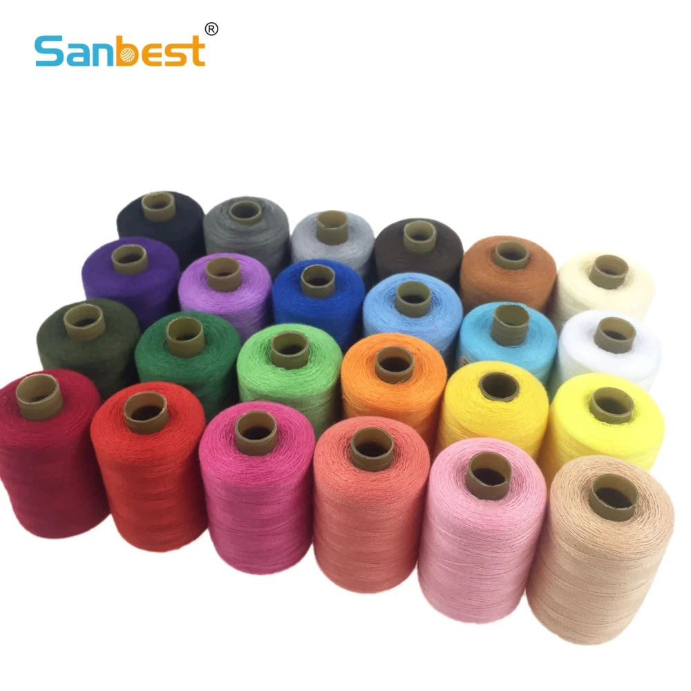 Sanbest Multicolor Polyester Sewing Thread 1000 Yards 24Pcs Set 40s/2 ...
