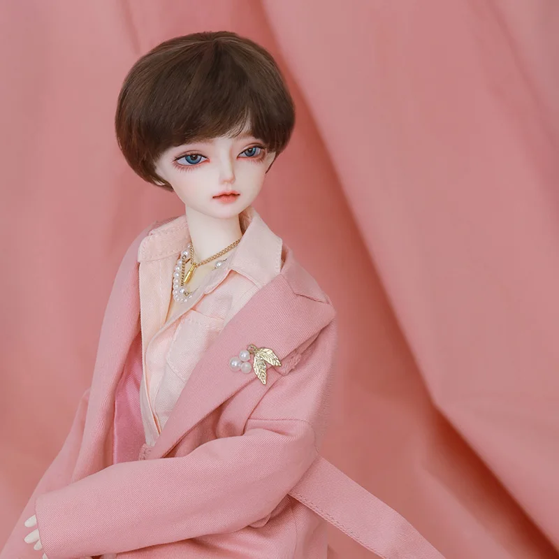 New BJD 1/4 Doll Woosoo Human Fullset Ball Joint ShugaFairy Minifee Boy Pink Color Suit Dolls ...